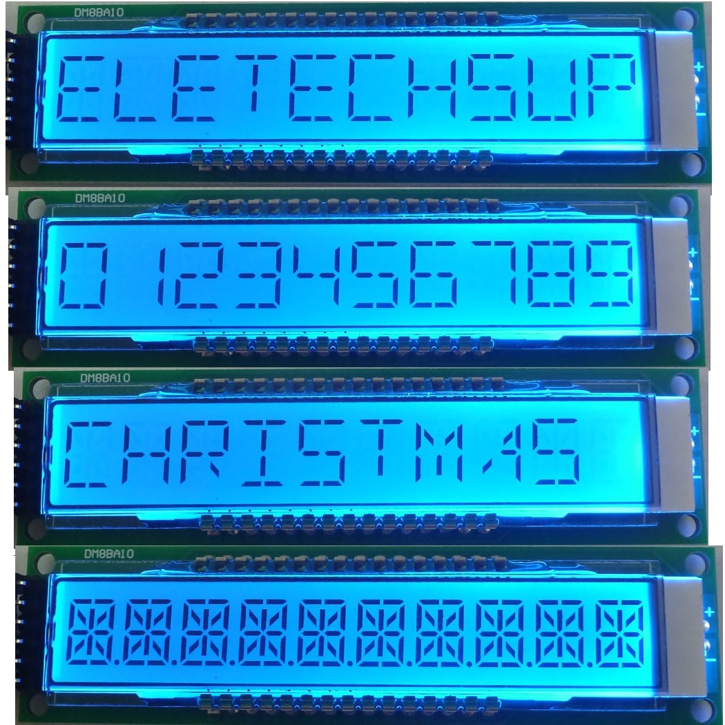 10bit 16-Seg SPI LED Display Serial LCD UNO MEGA2560 with Arduino ...